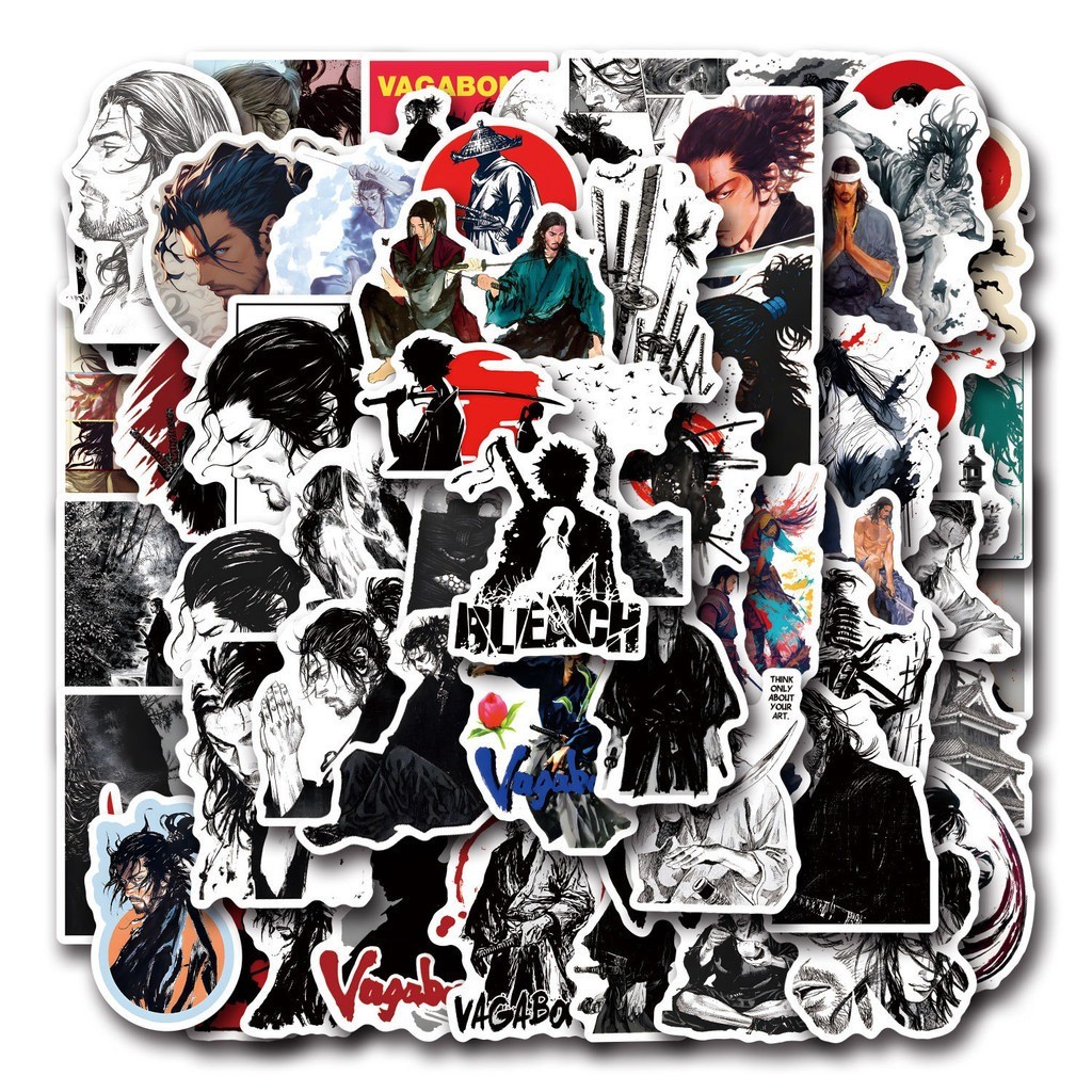 Y&P| Vagabond Stickers Set Japanese Anime Graffiti Waterproof Decals ...