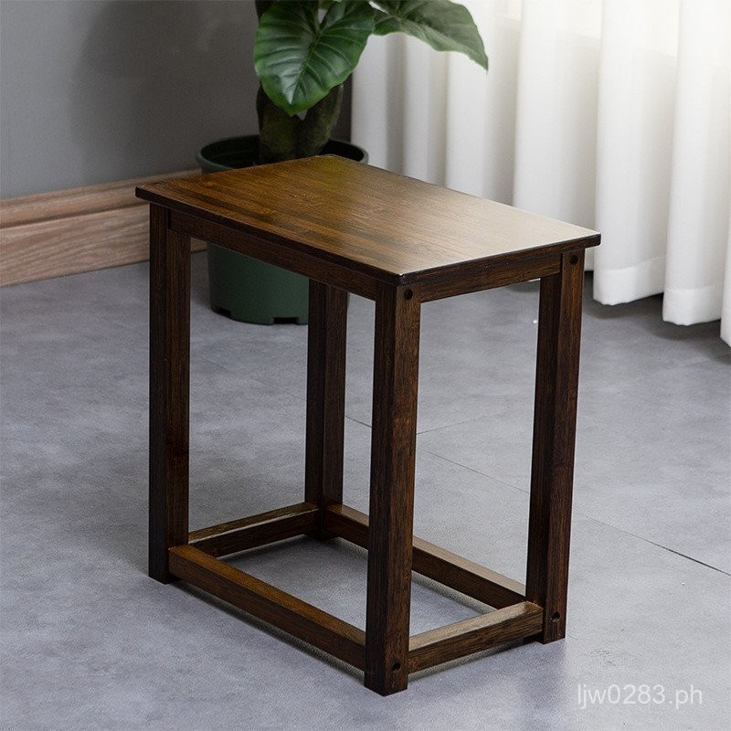 Hot Selling Stool Tea Table Stool Living Room Nan Bamboo Square Stool Bench Tea Stool Household ...