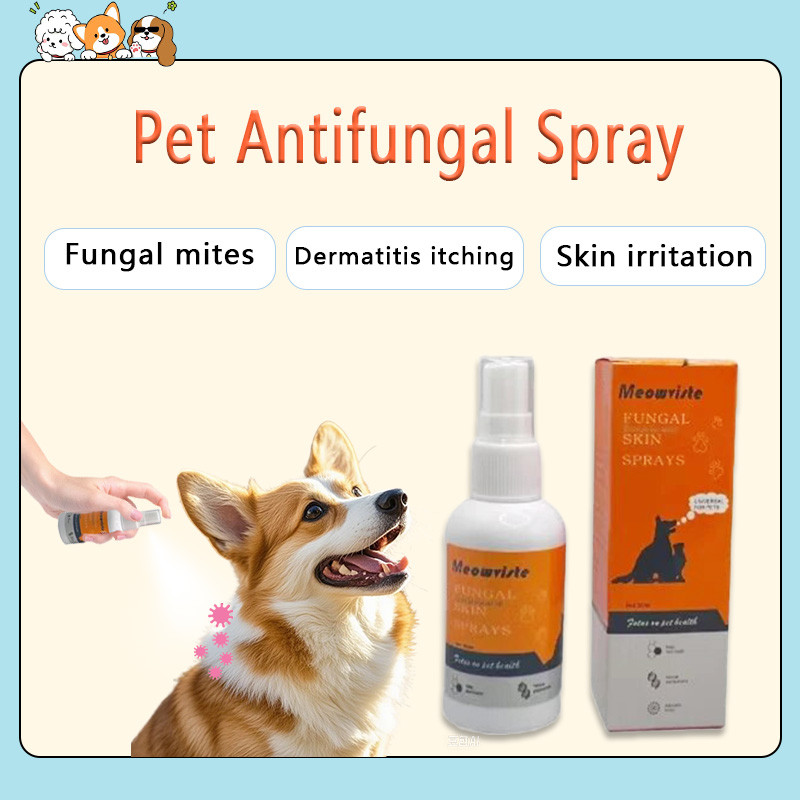 Meowviste Antifungal Pipot Skin Spray for Dogs and Cats Skin antifungal ...