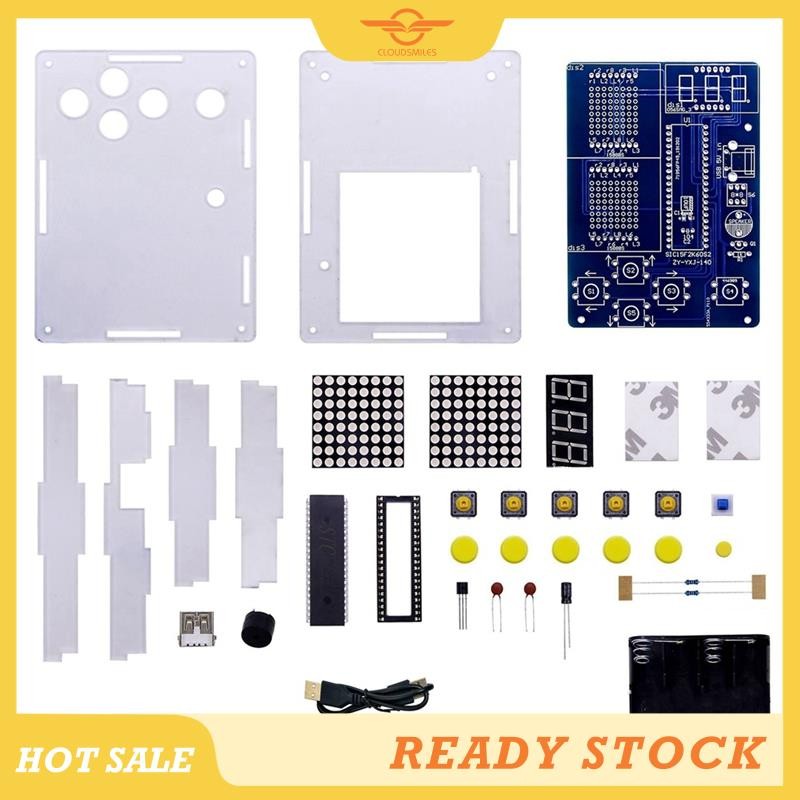 [CloudsMiles] DIY Soldering Project Game Kit with 5 Retro Classic Games ...