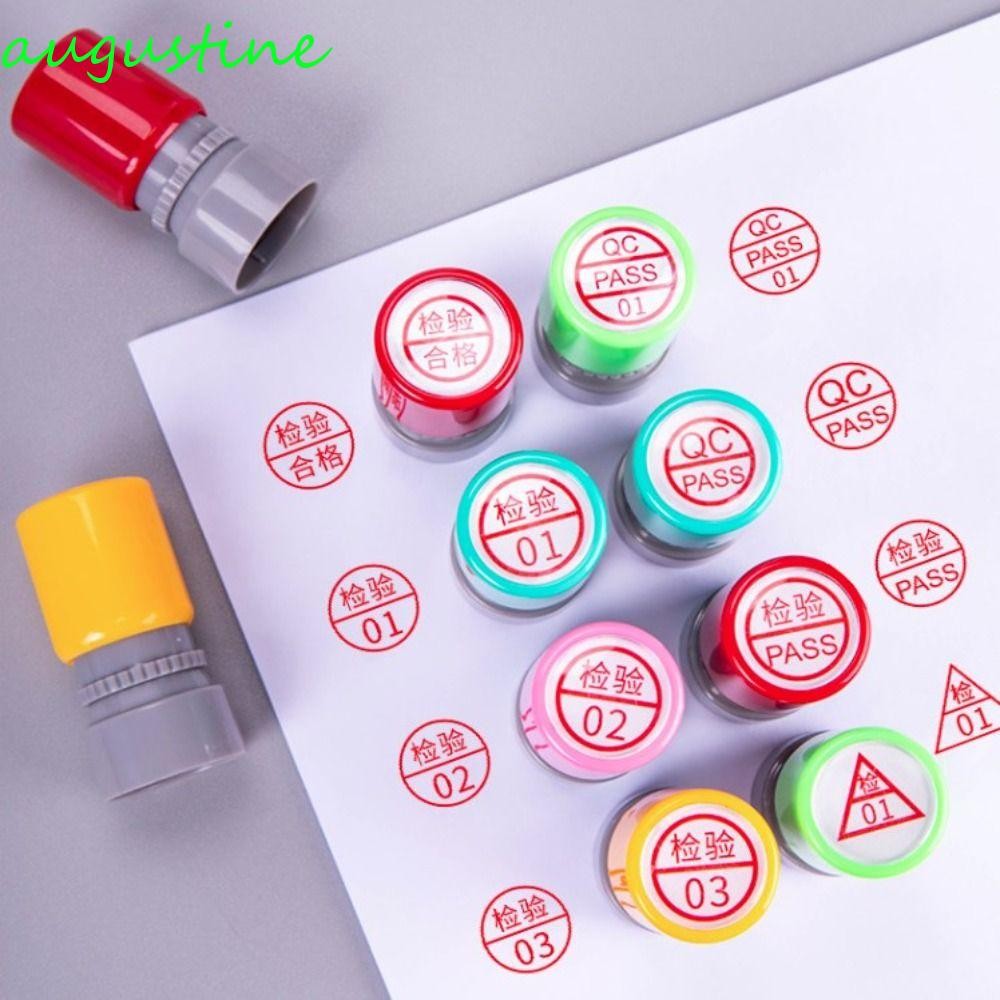 AUGUSTINE QA QC Inspect Stamp, Self-Inking Engraved Quality PASS Stamp ...