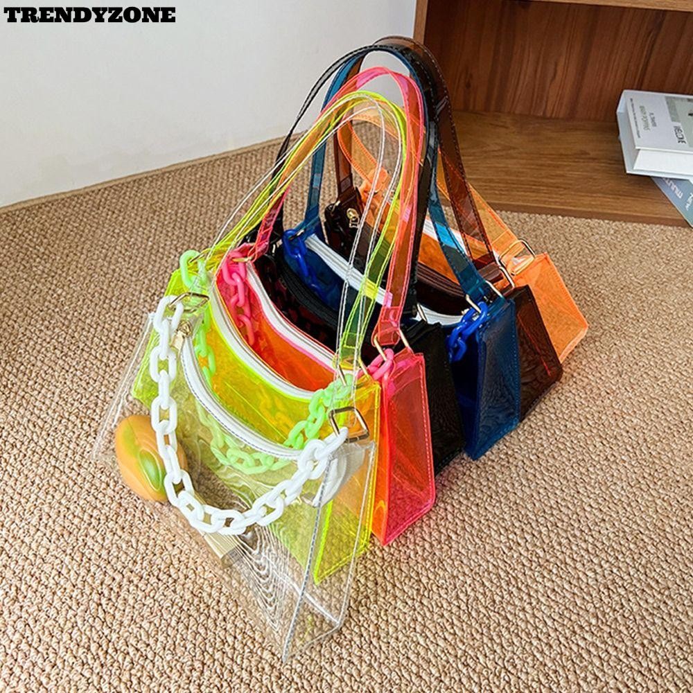 TRENDYZONE1 Handbags Women Ladies Purse PVC Jelly Bags | Shopee Philippines