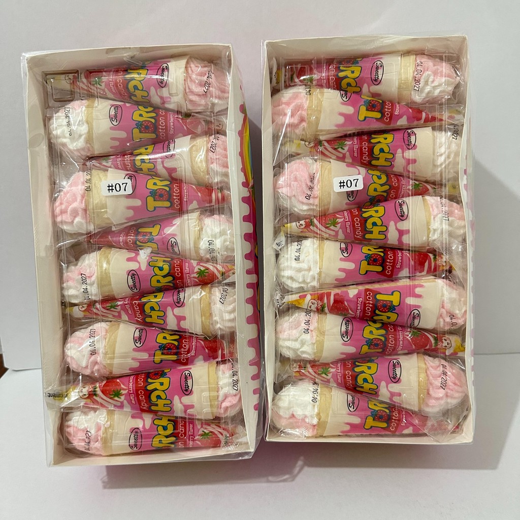 【SULIT 30PCS ICE CREAM】Torch Cotton Candy Ice Cream Mallow - Strawberry ...