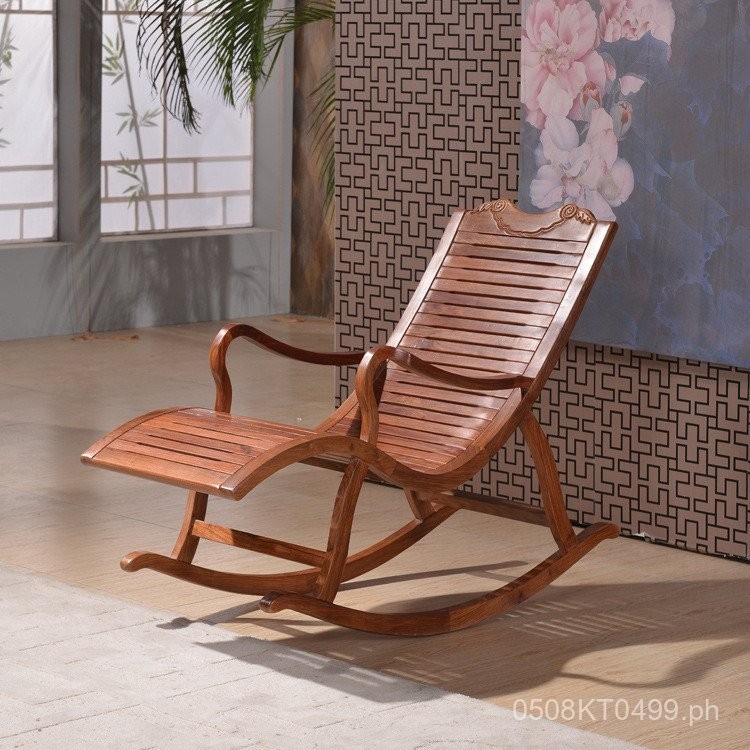 Rosewood Rocking Chair All Solid Wood Leisure Chair Red Wood Elderly ...
