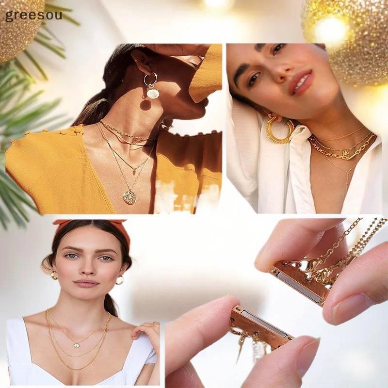 greesou 1 Pcs Multi-layer Necklace Clasp Magnetic Necklace Separator For Layered Multi-strand ...