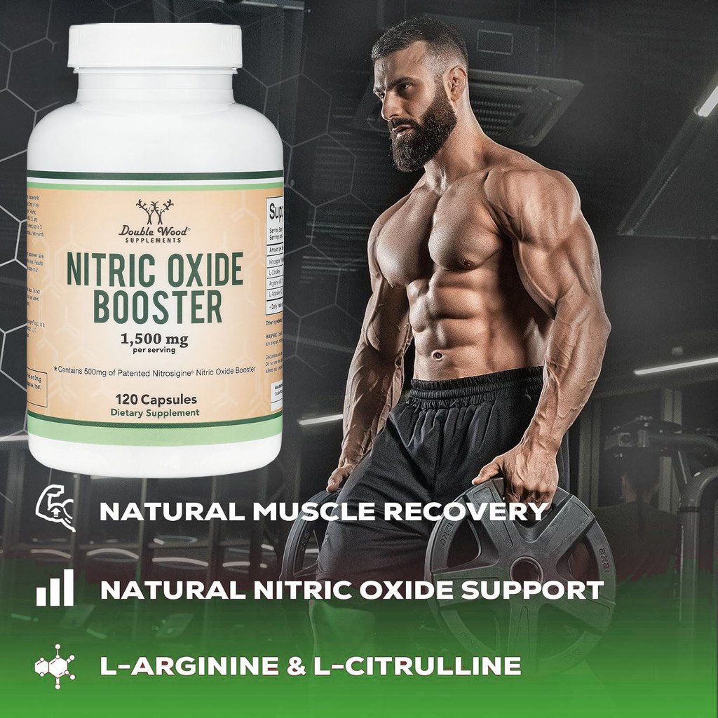 Double Wood Nitric Oxide Supplement L-Citrulline & L-Arginine for ...