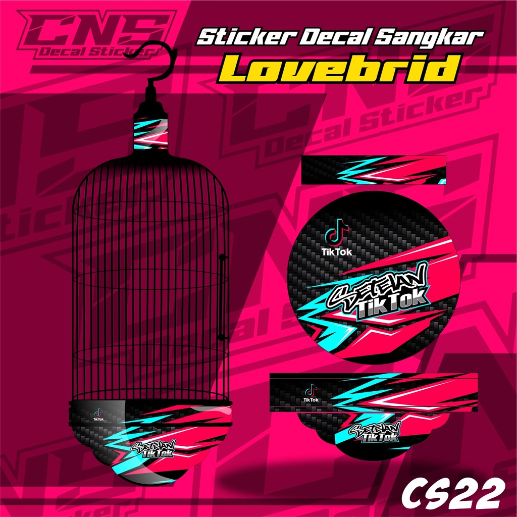 Setlan TIK TOK High Quality Lovebird Cage Stickers Can REQUEST CUSTOM ...