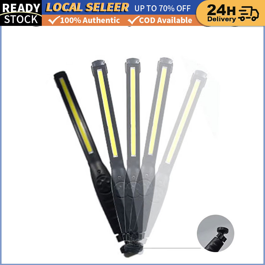 Magnetic Flashlight COB Rechargeable Work Light Mechanic Repair Car ...