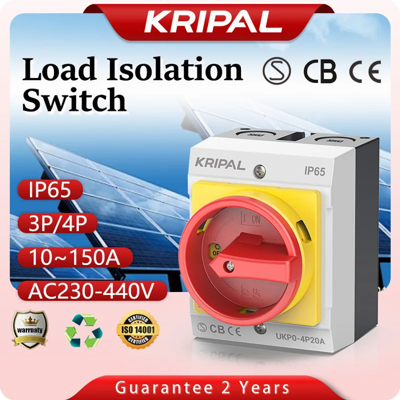 Waterproof Isolator Switch IP65 3Poles 32A 63A 4poles Disconnectror ...