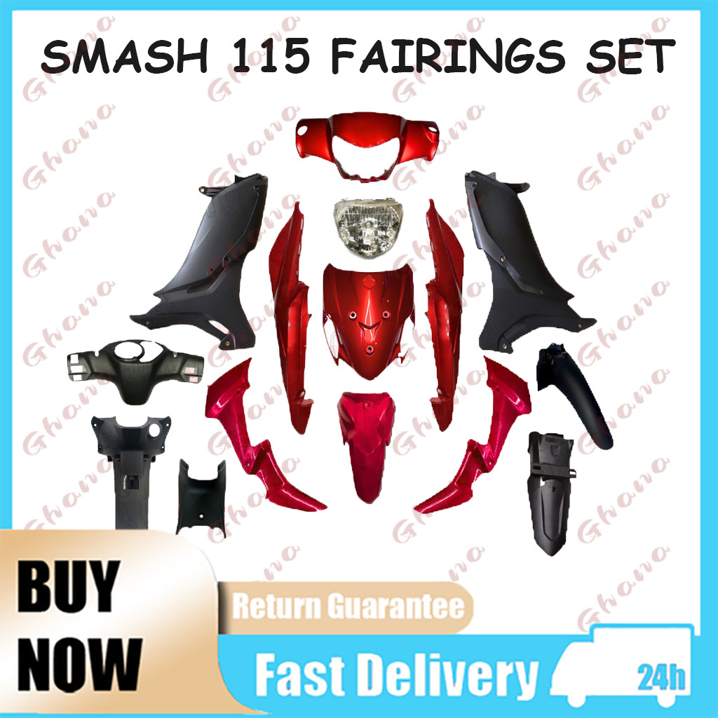 [GHANA] MOTORCYCLE SMASH 115 DRUM AND DISC FLAIRINGS 1SET 12-PIECE SET ...