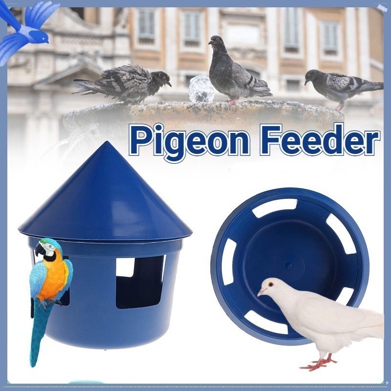 Five Holes Pigeon Feeder Plastic Breeding Farm Rainproof Birds ...