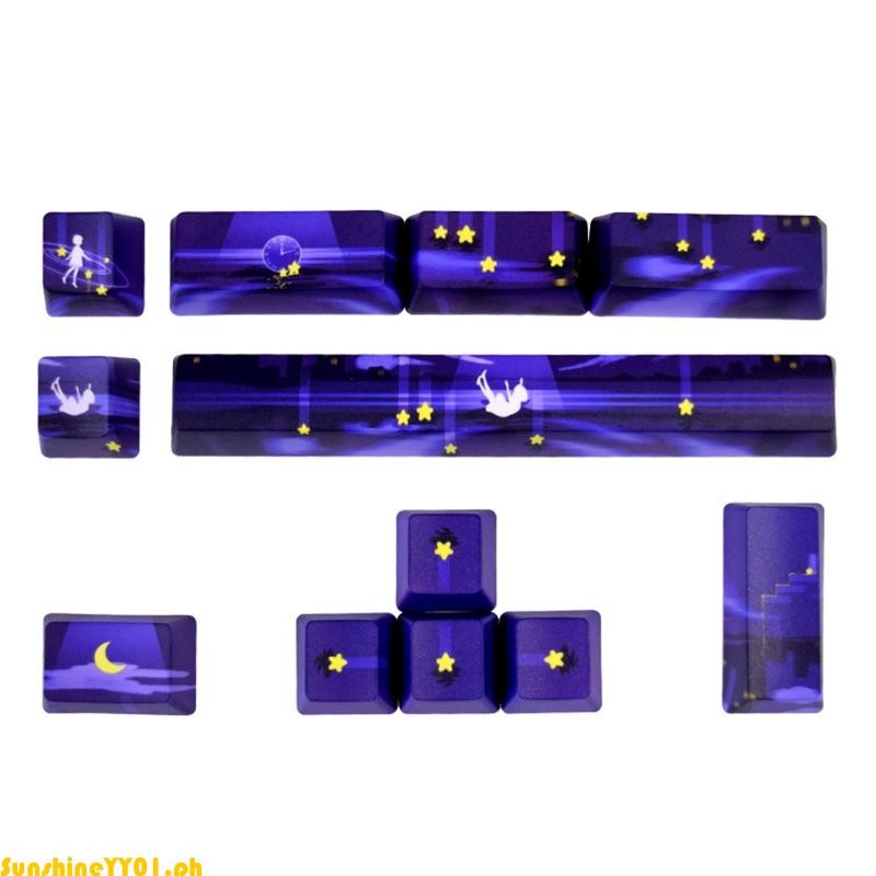 SUN 12 Keys OEM Profile Keycaps PBT Dye Sub Space Enter ESC Direction ...
