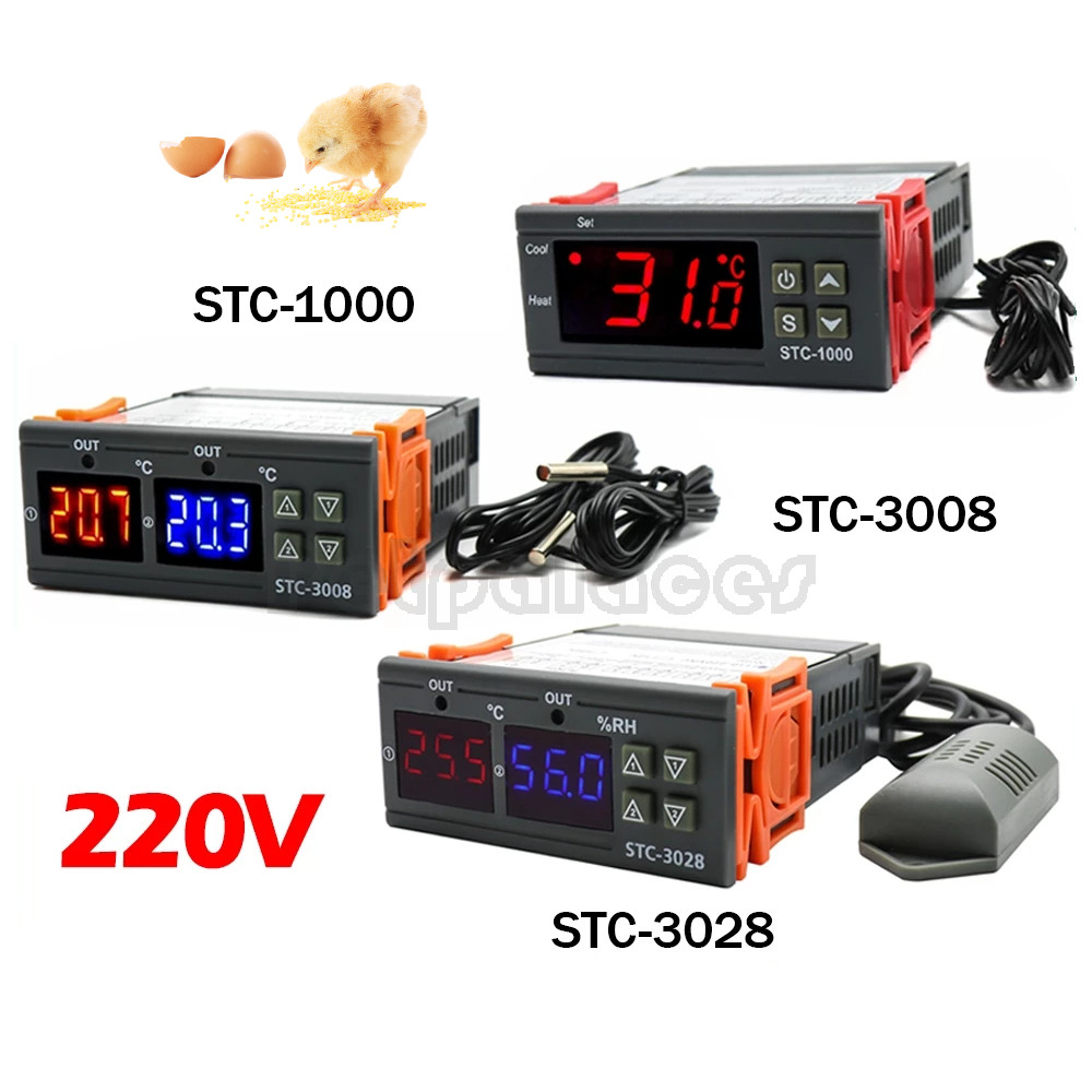 STC-3028/STC-3008 Thermostat Temperature Controller Thermometer Sensor ...