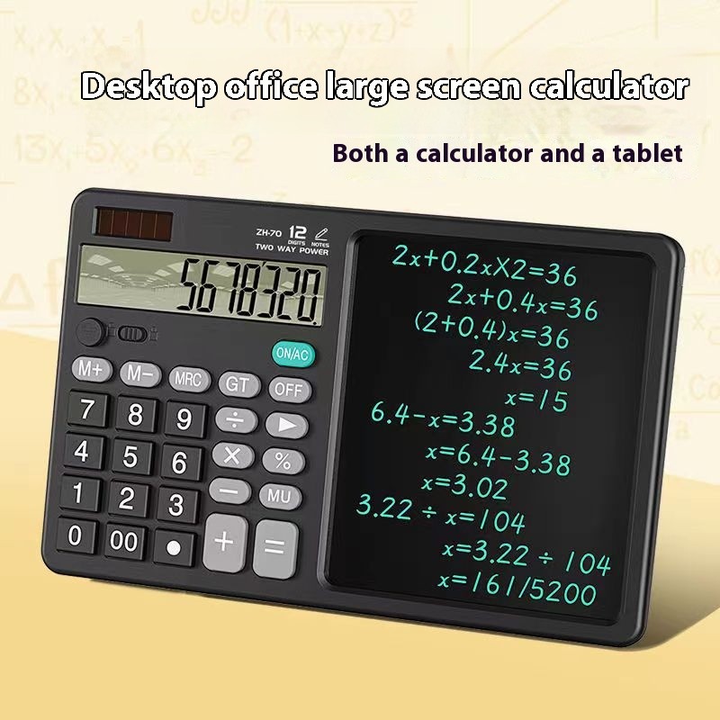 Multi Functional Handwriting Board Calculator 12Digit LCD Writing Board ...