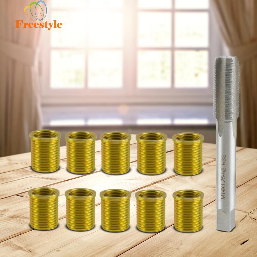 Spark Plug Thread Repair Kit M12x1.25 Inserts & M14x1.25 Tap Kit for ...