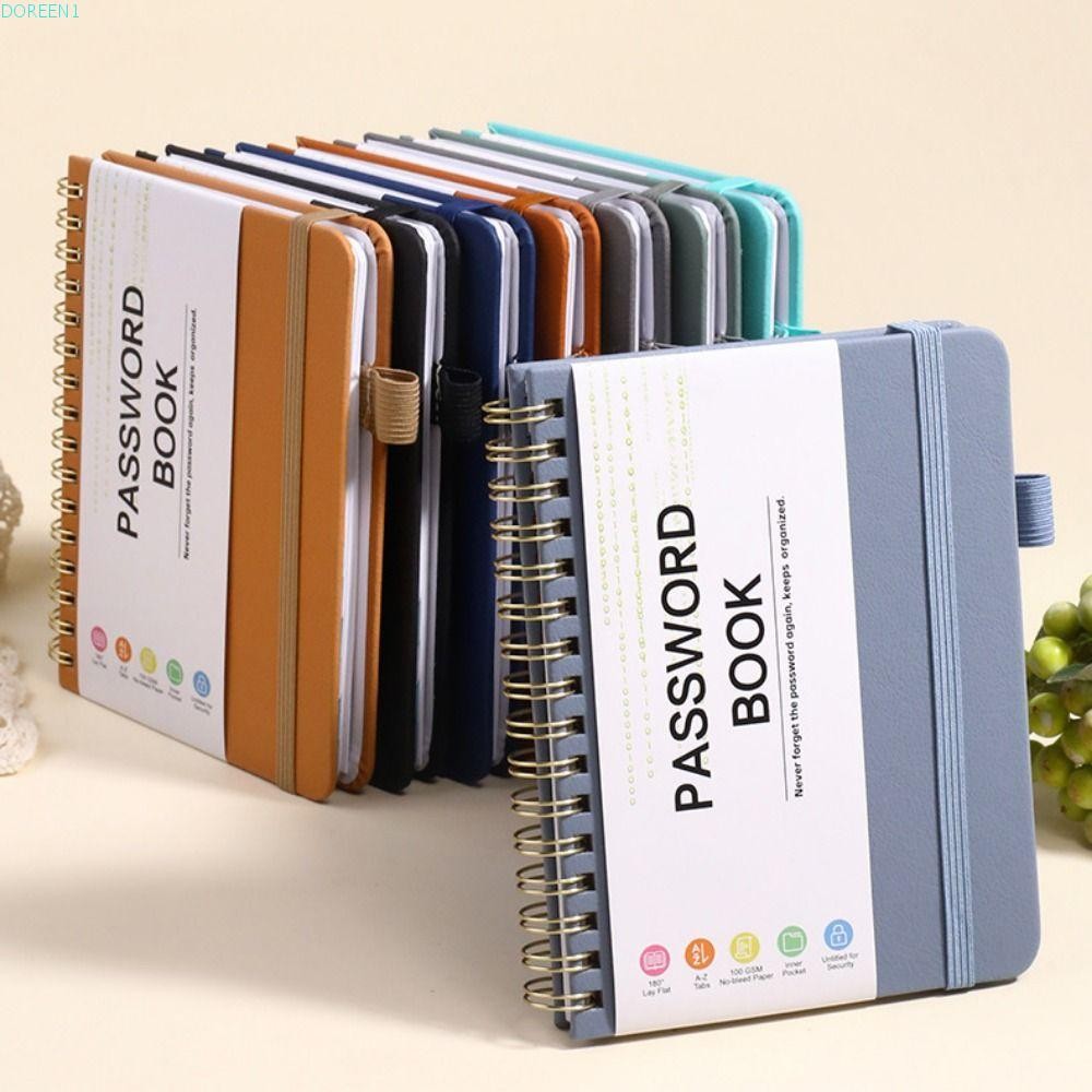 DOREEN1 Pocket Password Keeper Book, With Alphabetical Tabs A6/B6 Size ...