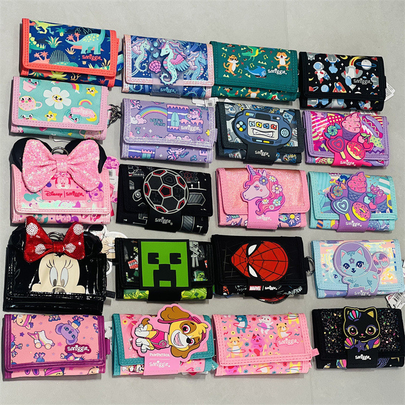 Australian Smiggle children's wallet card bag, various styles of cartoon wallets, creative gifts ...
