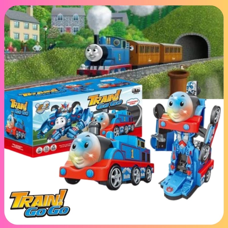 Thomas Transformers Toys For Kids Electric Change To Robot Car With ...