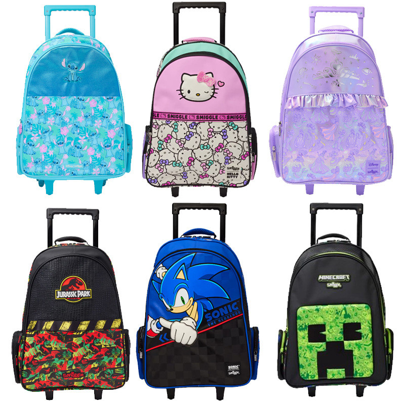 2025 New Style Australia smiggle Cartoon Large Capacity Trolley School ...