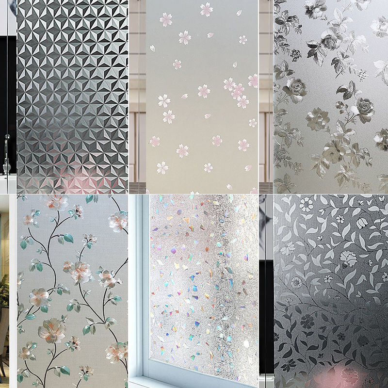 Electrostatic Glue-Free Glass Window Sticker Frosted Window Film ...