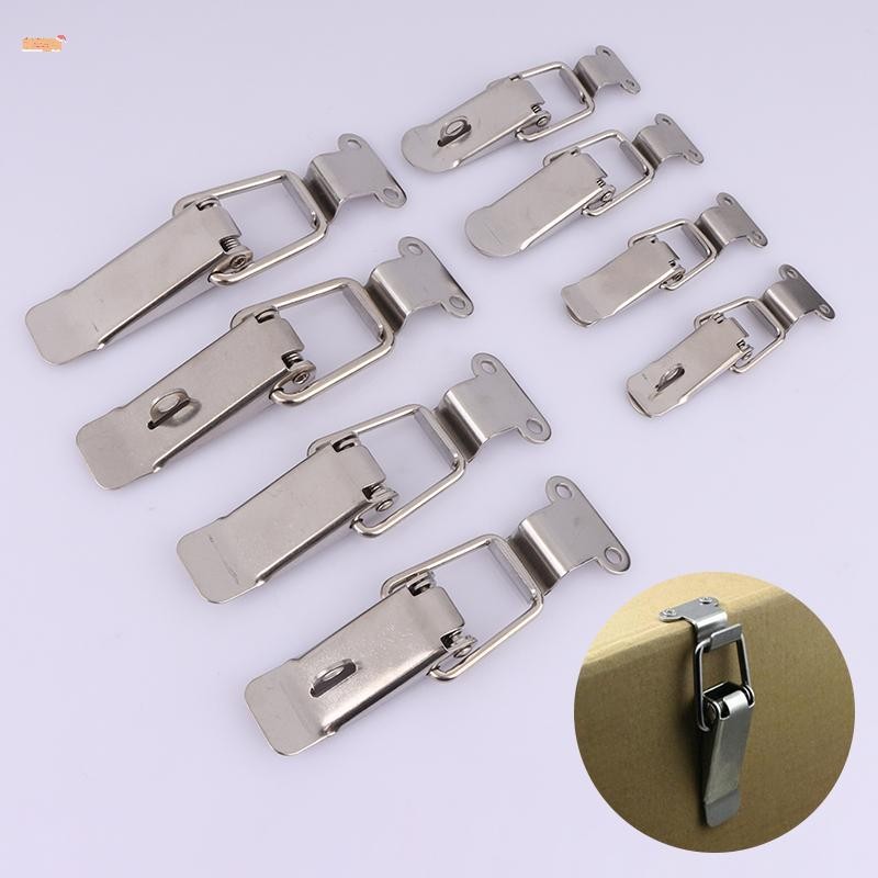Sweet Stainless Steel Spring Loaded Draw Toggle Latch Clamp Clip Silver ...