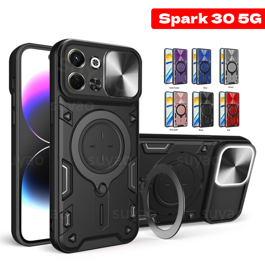 For Tecno Spark 30 5G 2024 4G 30C Pro 30Pro C Phone Case Stand Ring ...