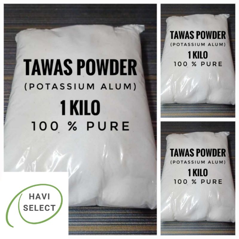 TAWAS POWDER (POTASSIUM ALUM) 100 % PURE 250G 500G 1KG | Shopee Philippines