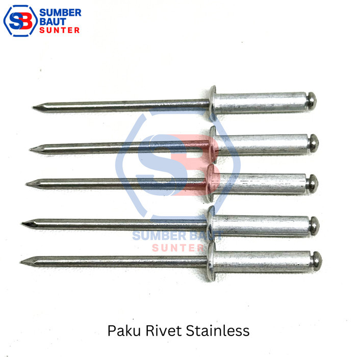 4 mm x 18 mm SS304 Stainless Steel Rivet / Blind Rivet | Shopee Philippines