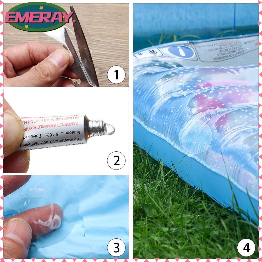 EMERAY 1/5/10Pcs Mend Tape Transparent For Inflatable Swimming Pool Toy ...
