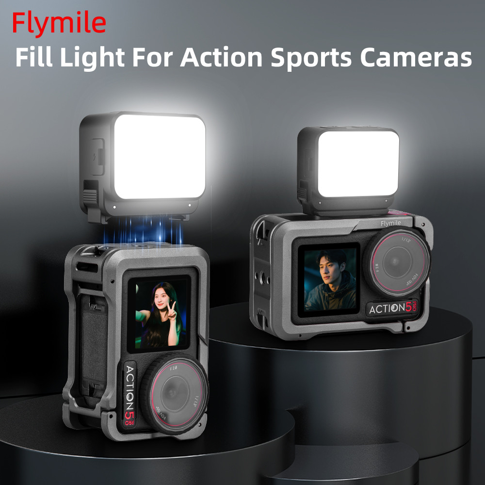 4-Level Adjustable Fill Light For DJI ACTION 4 5 PRO/ POCKET 3 Action ...