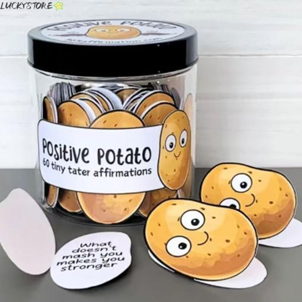 LUCKY Positive Emotional Cards, Pickle/Potato With Jar Emotional ...