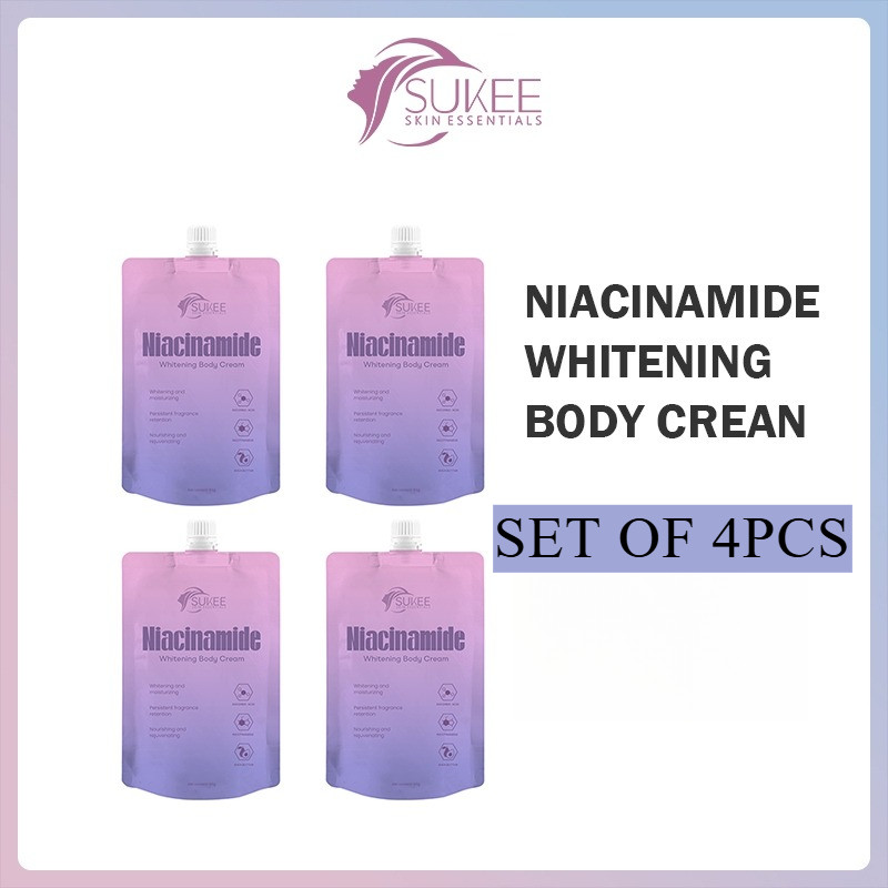 SUKEE Value 4 PCS Niacinamide Body Lotion Niacinamide Lotion Whitening ...
