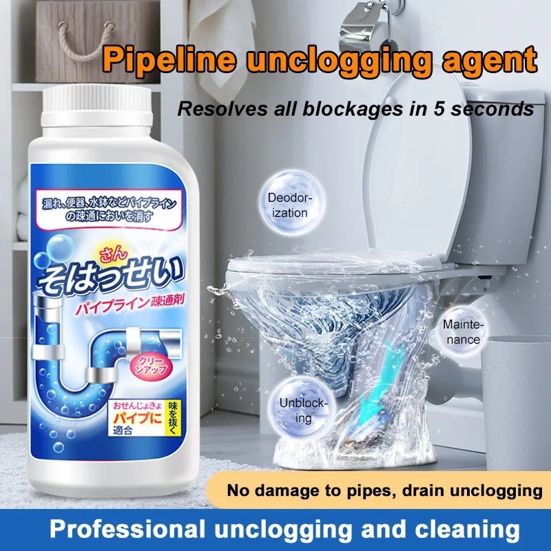 Powerful Pipe Unclogger Quick Dissolve Cleaning Floor Drain Cleaner ...