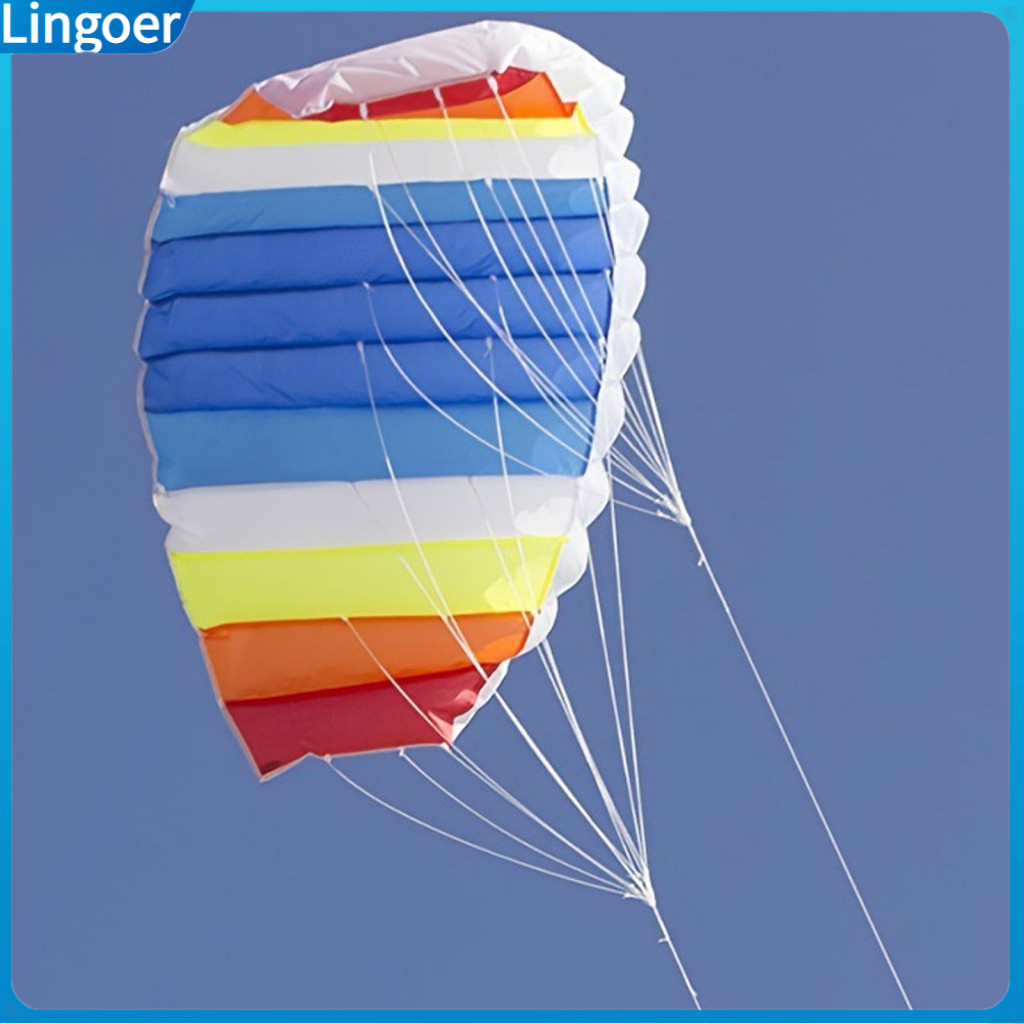 Lingoer| Stunt Kite for Beginners Kid-friendly Kite Colorful Rainbow ...