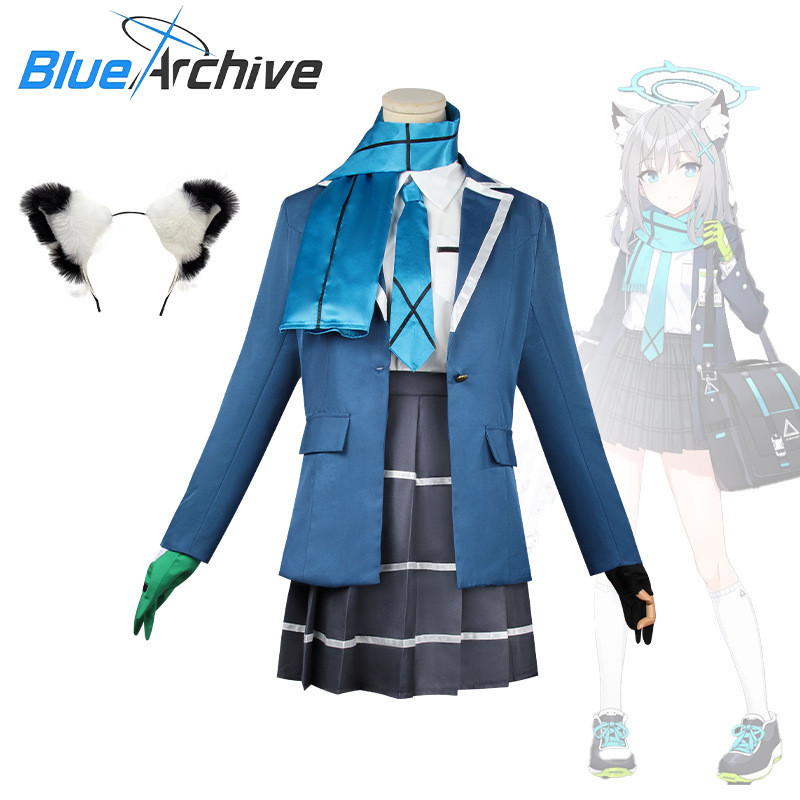 Blue Archive Cosplay Sunaookami Shiroko Anime Role Play Animation ...