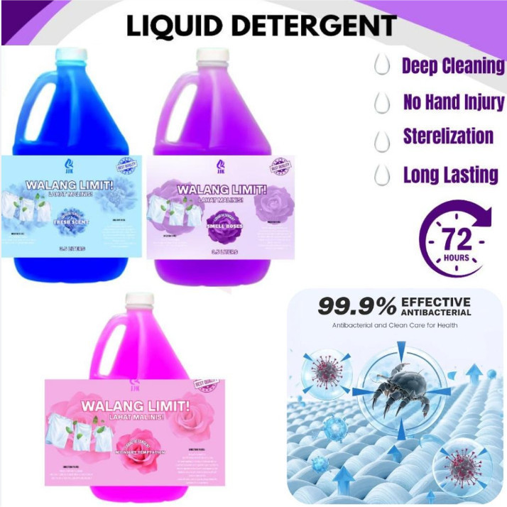 New Arrival JJK liquid Fabric Detergent, Fabcon, Household laundry ...