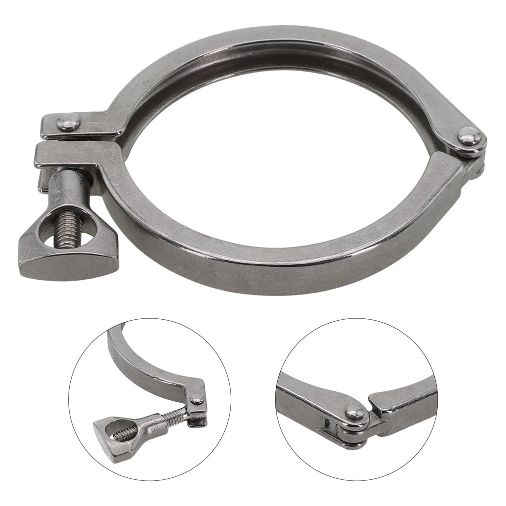 Tri Clamp Clamping Fasteners Hygienic SS304 Stainless Steel For Food ...