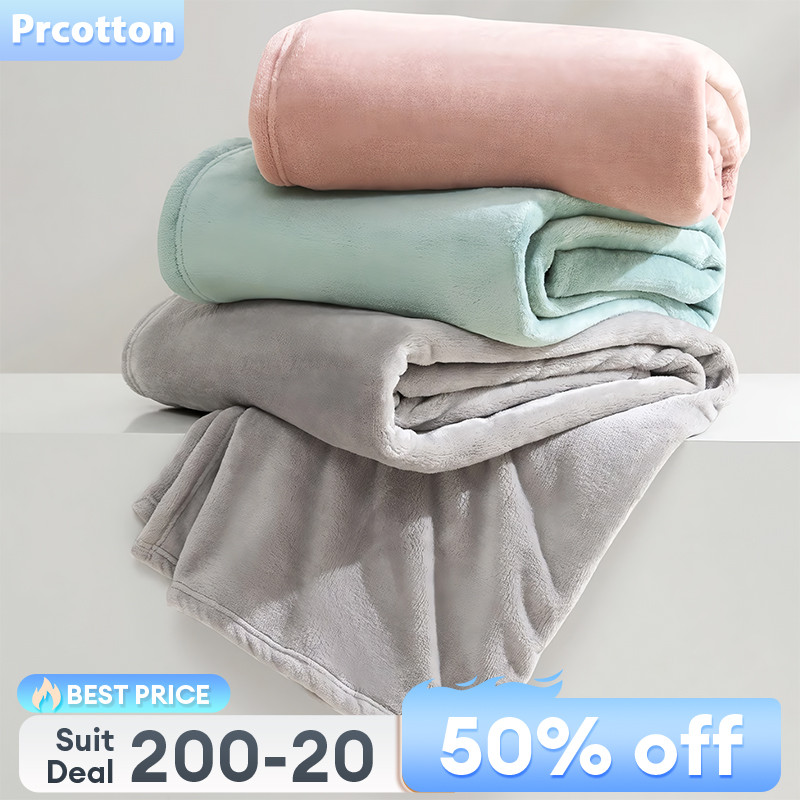 Coral Luxury Blanket Soft Microfiber Blankets Aesthetic Blanket Double ...