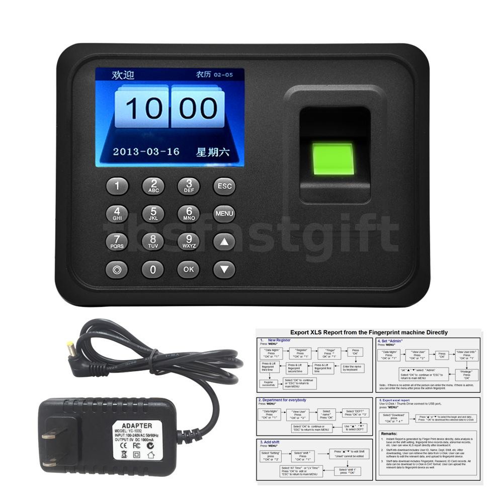 A6 Biometric Attendance System Fingerprint Access Control Employee ...