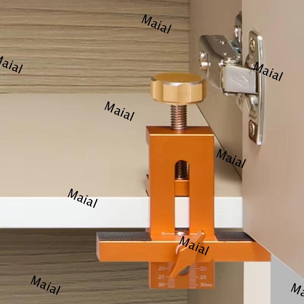 MAIAL Cabinet Door Mounting Jig, Aluminum Clamping Range 7-40mm Closet ...