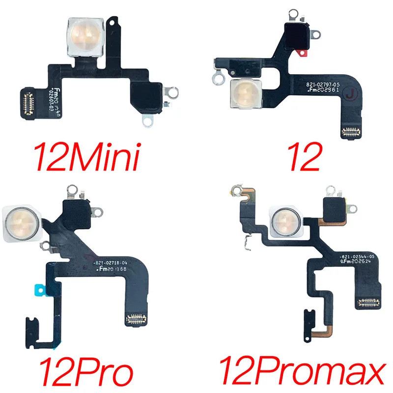 Led Flash Light Flex Cable Replacement For iPhone 12 Mini Pro Max With Microphone | Shopee ...
