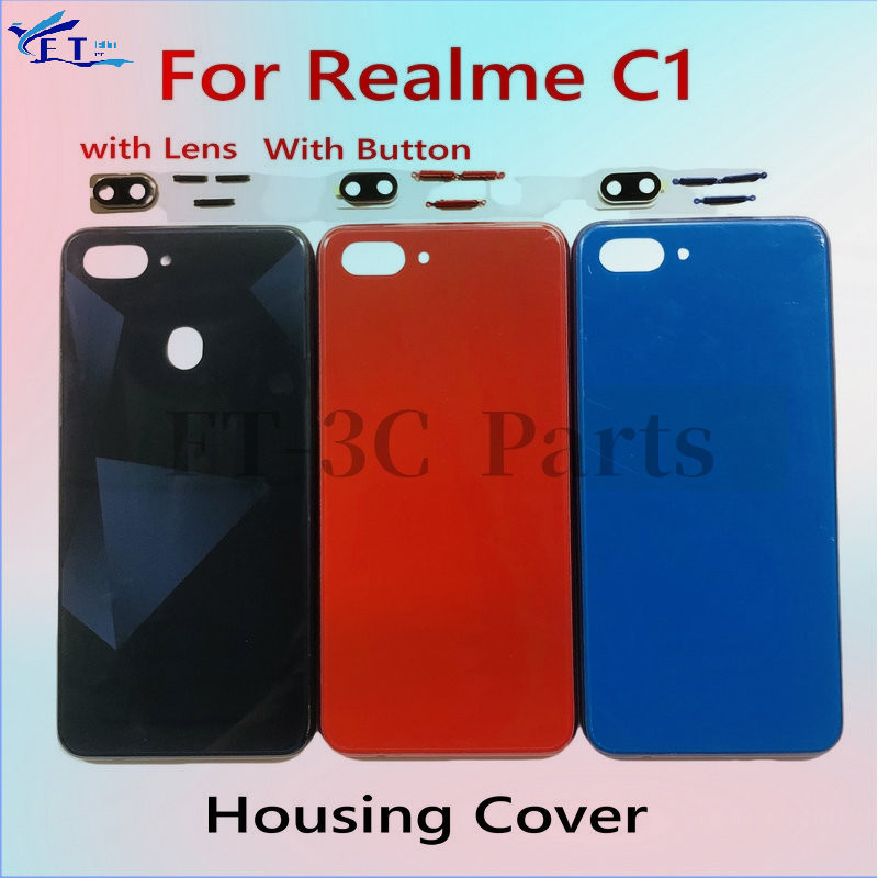 For Realme C1 Battery Door Cover Rear Case Back Housing cover Side ...