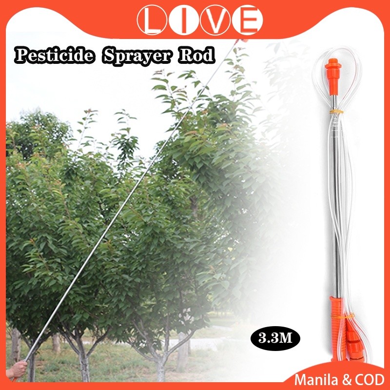 3.3m Pesticide Sprayer Rod for Hand Pressure Sprayer, Retractable ...