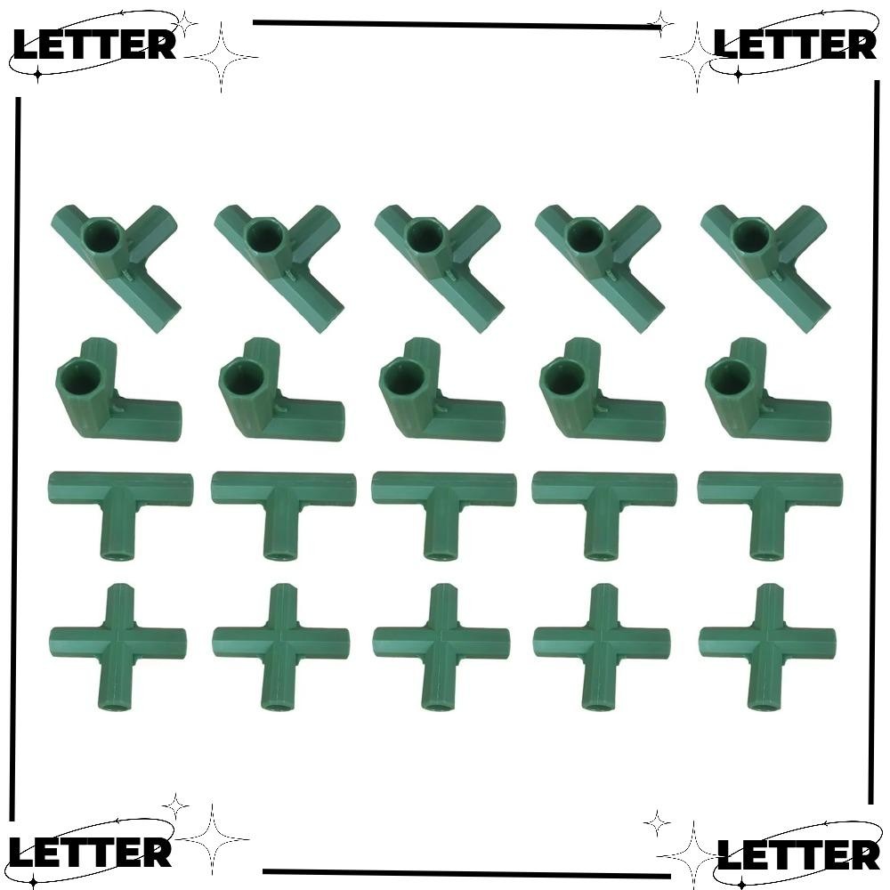 LET 6Pcs Greenhouse Plant Frame Connectors, 16mm Plastic Garden Bracket ...