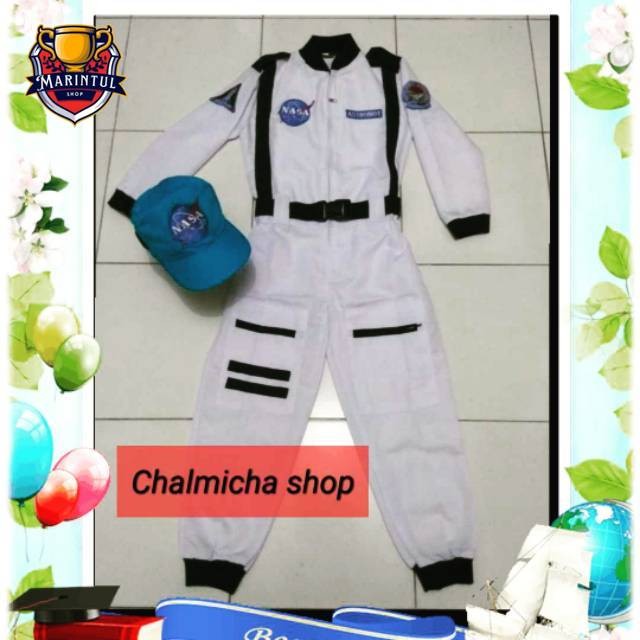 Nasa Junior Spaceship Pilot Children's Astronaut Costume Uniform ...