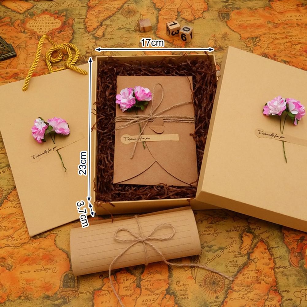 Love Letter Box Romantic Valentine's Day Letter Paper Envelope Set with ...