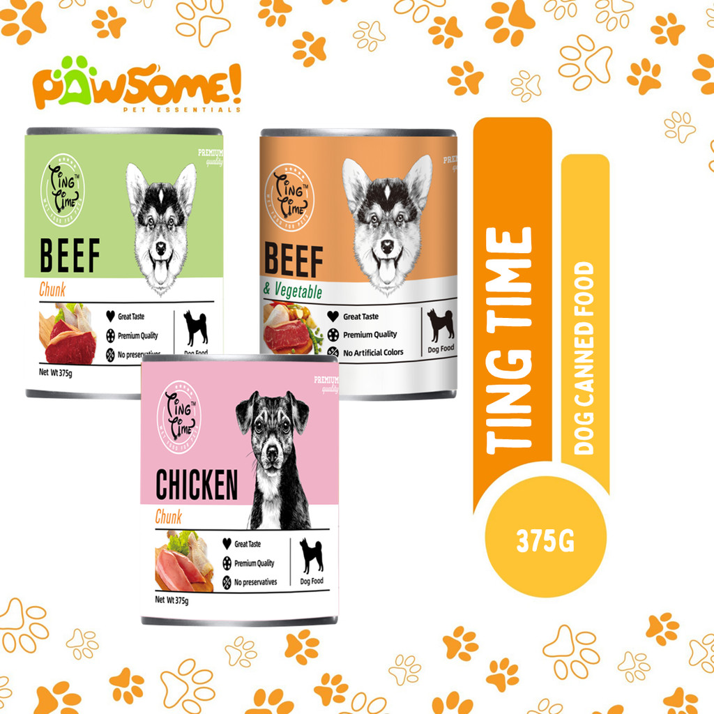 TING TIME DOG CANNED FOOD PATE 375G | Shopee Philippines