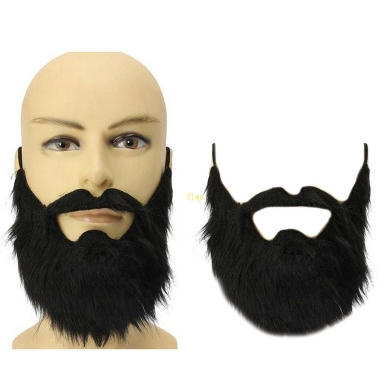 flgo Fake Beards for Adults Kids Halloween Fake Mustaches Cosplay ...