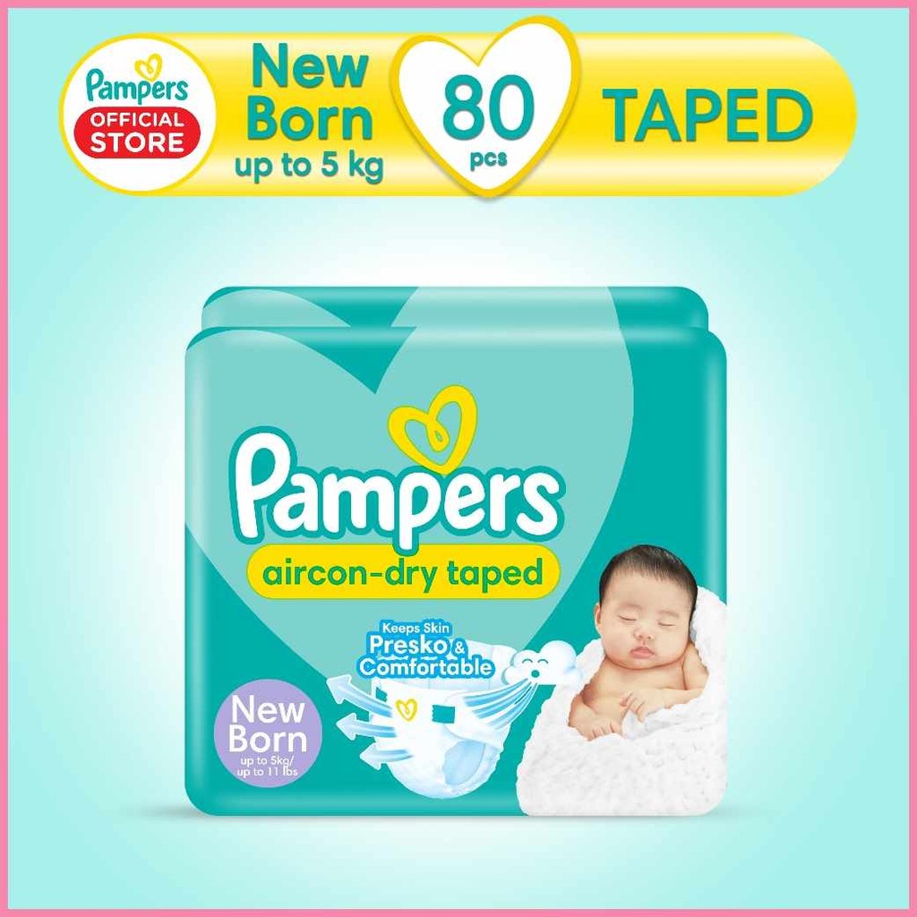 Pampers*dc^Aircon-Dry>p+Taped;T&Diapers`g&New`E&Born`Jq&40s`Co&x`ha&2 ...