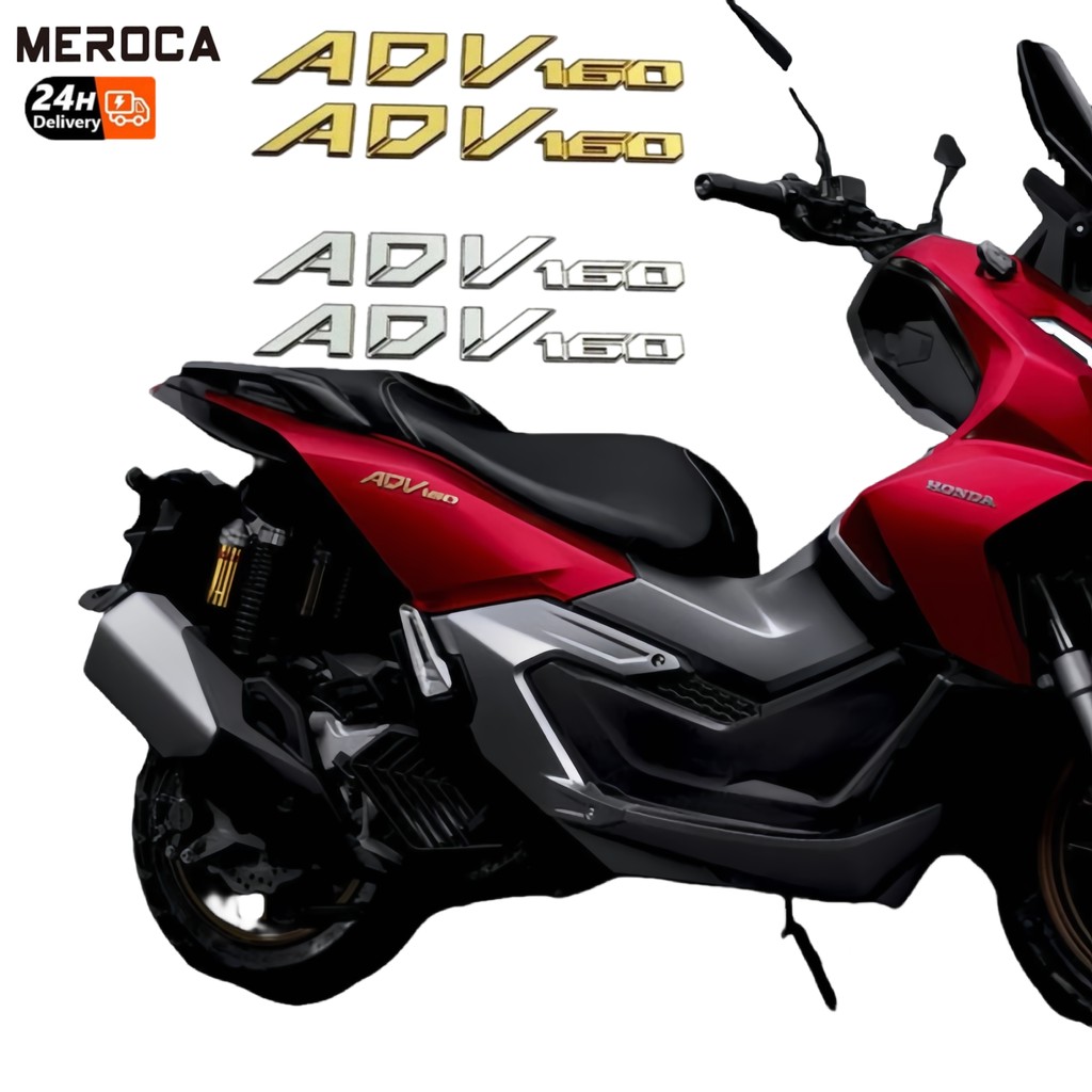 HONDA ADV 160 Emblem logo for Motorcycle Decorative Side Body Gold ...
